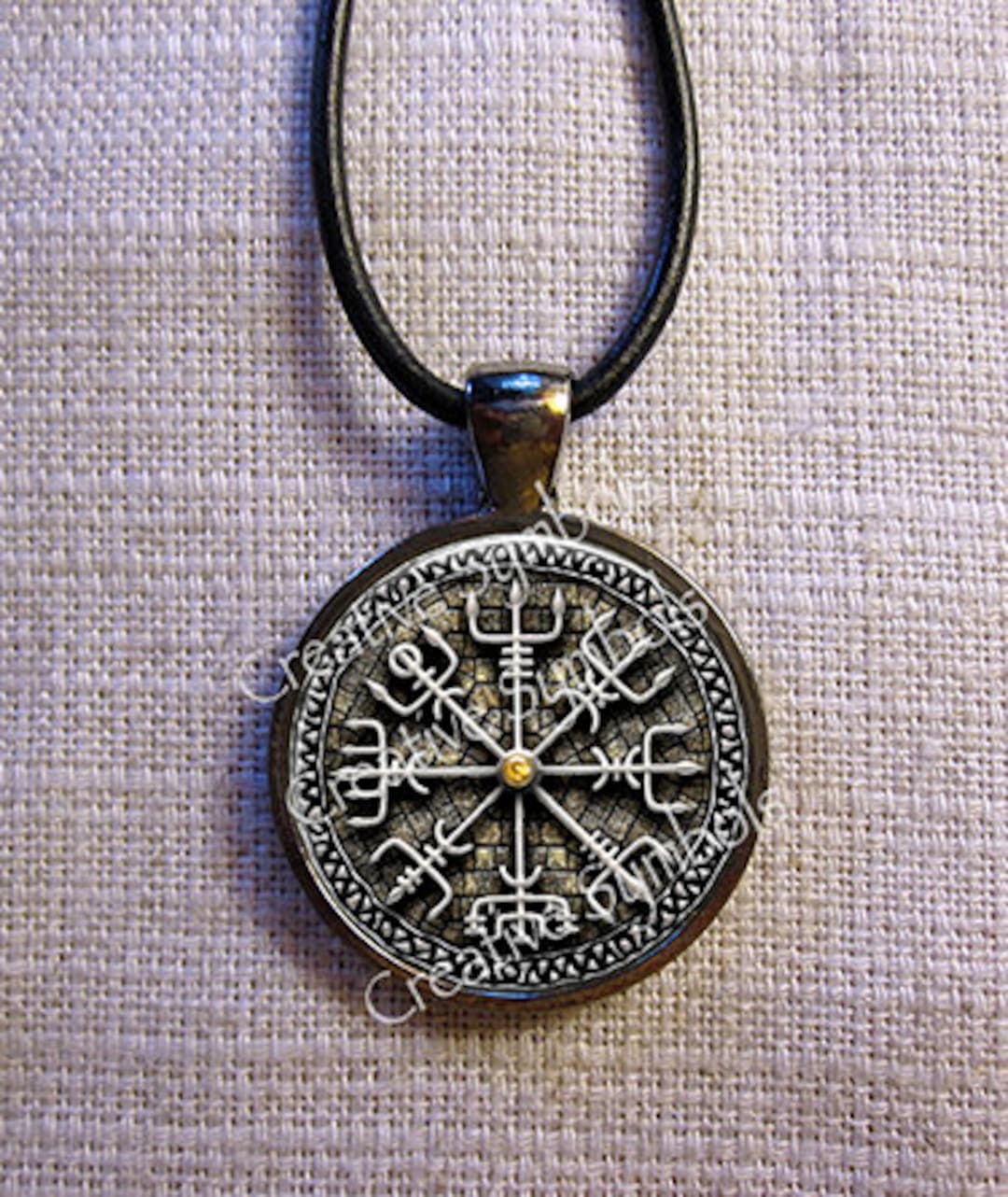 Vegvisir Viking Compass Pendant - Etsy