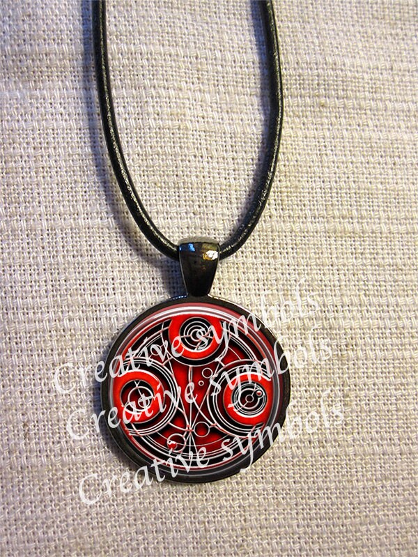 Dr Who Time Lord Art Pendant With Chain or Leather Three - Etsy