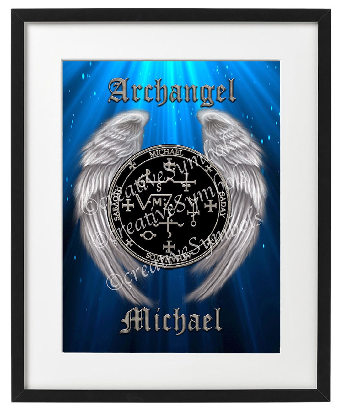 Archangel Michael Digital Art Print - Etsy