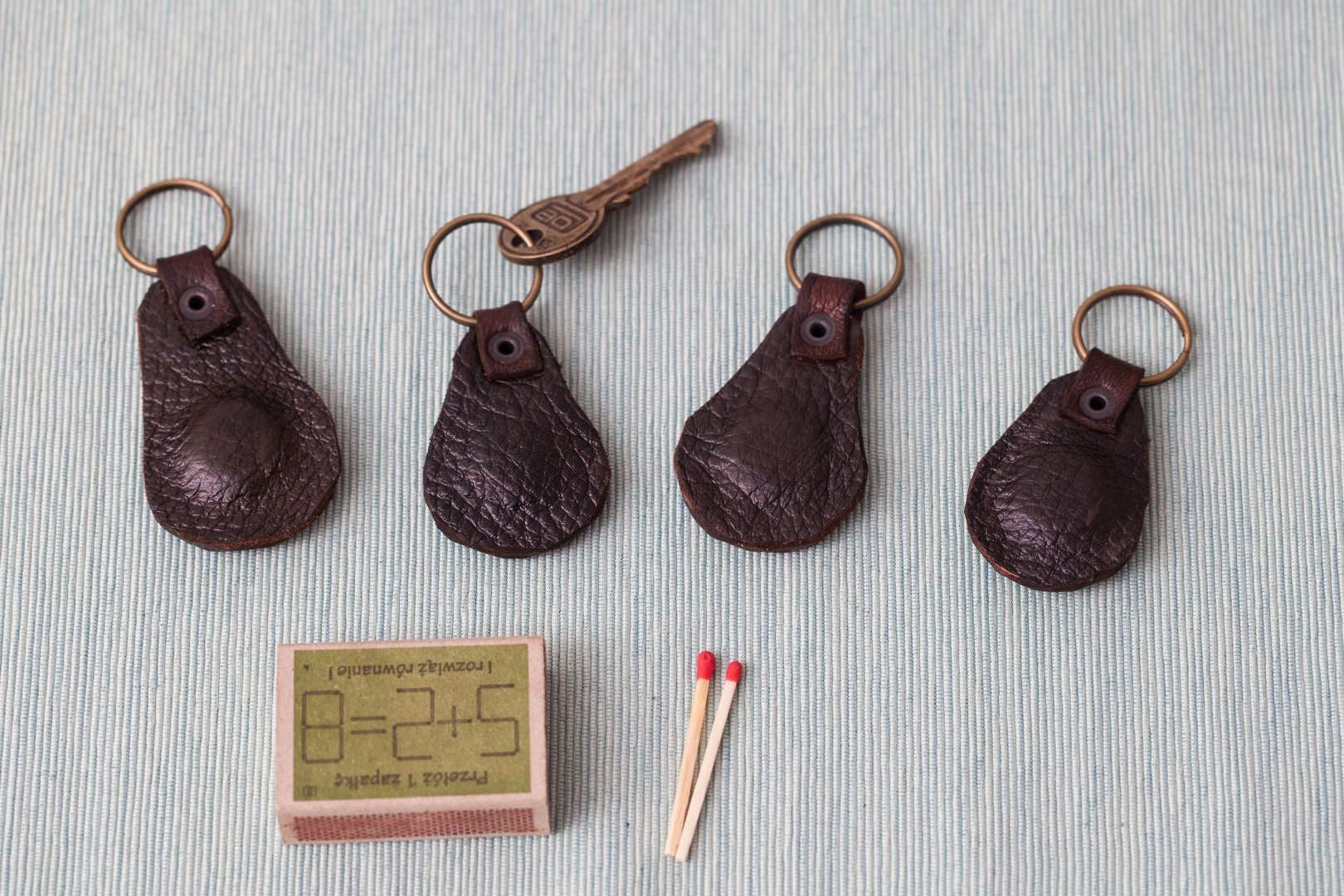 Handmade Leather Key Ring Key Holder Key Fob Key Clip With - Etsy