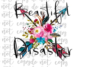 Beautiful disaster | Etsy