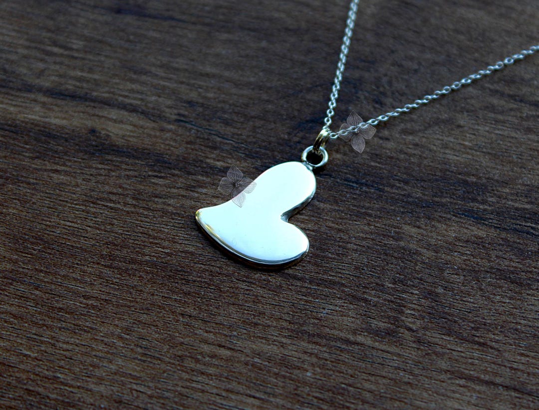 Simple Heart Pendant-sterling Silver Simple and Eye-catching Love Heart ...