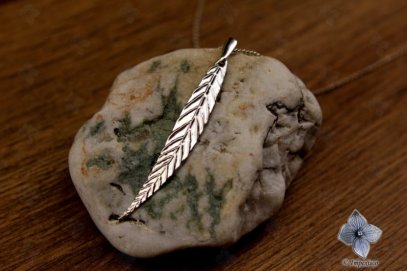 Sterling Silver Weeping Willow Leaf Pendant-leaf Necklaces-weeping ...