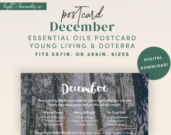 Winter Wonderland Diffuser Blend Postcard 2 - Etsy