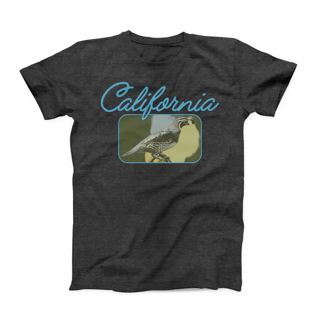 State Bird CALIFORNIA VALLEY QUAIL Shirt : Adult - Youth - Toddler ...