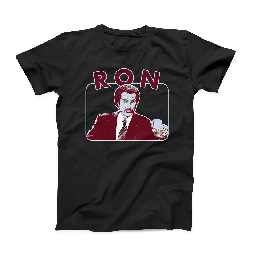 2000s KVWN RON BURGUNDY News Team Anchorman Fan Art Shirt : Adult ...