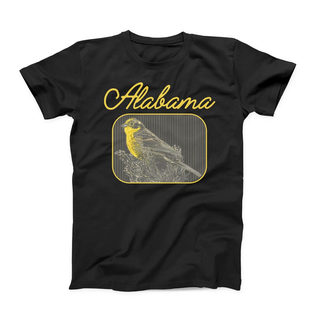 ALABAMA State Bird Yellowhammer : Adult - Youth - Toddler Printed Shirt ...