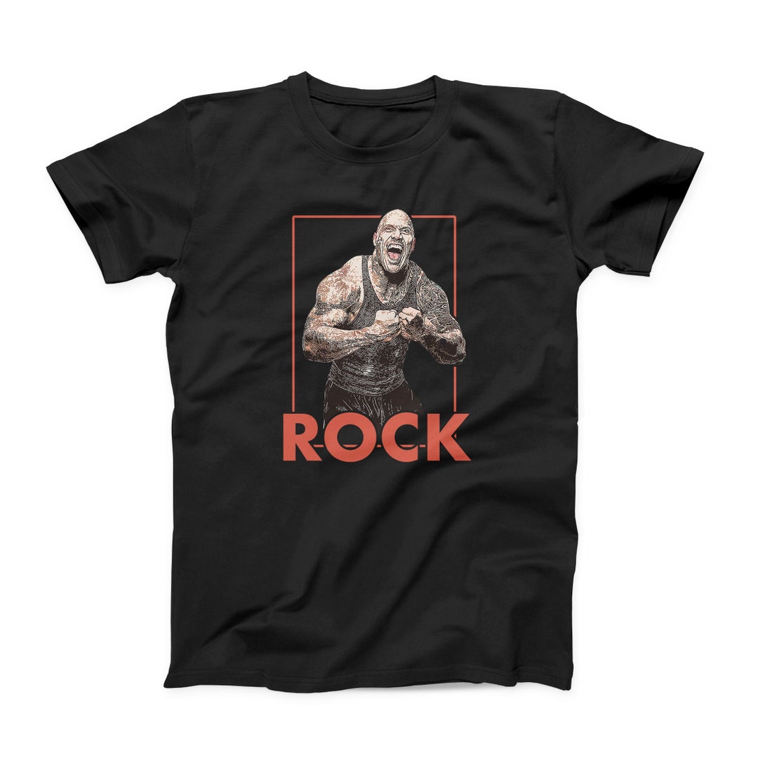 1990s THE ROCK Drawn and Printed Shirt : Adult, Youth, Toddler - F363 ...