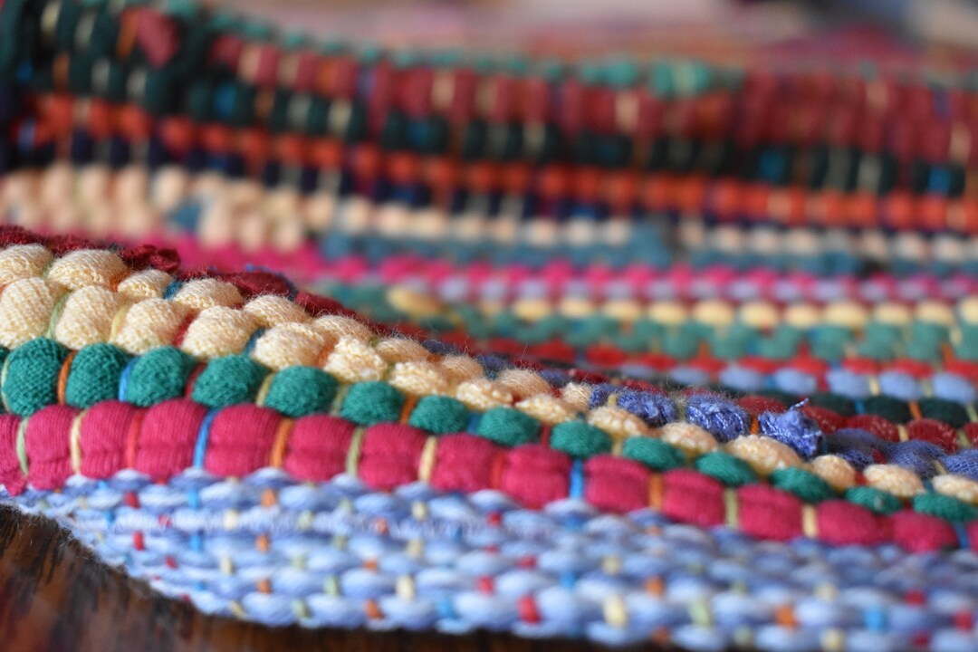Colorful Woven T-shirt Rug - Etsy