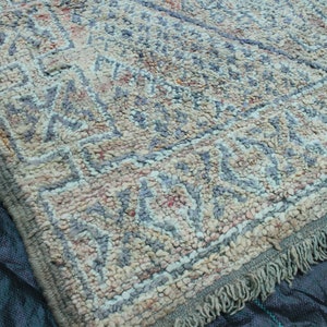 7x9 Vintage Morrocan Rug, Berber Wool Hand Knotted Moroccan Rugs - Etsy