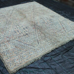 7x9 Vintage Morrocan Rug, Berber Wool Hand Knotted Moroccan Rugs - Etsy