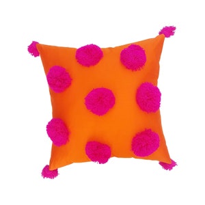 Dorm Room Special Pom-pom & Tufted Cushion Cover Combo of 5 Custom Made ...