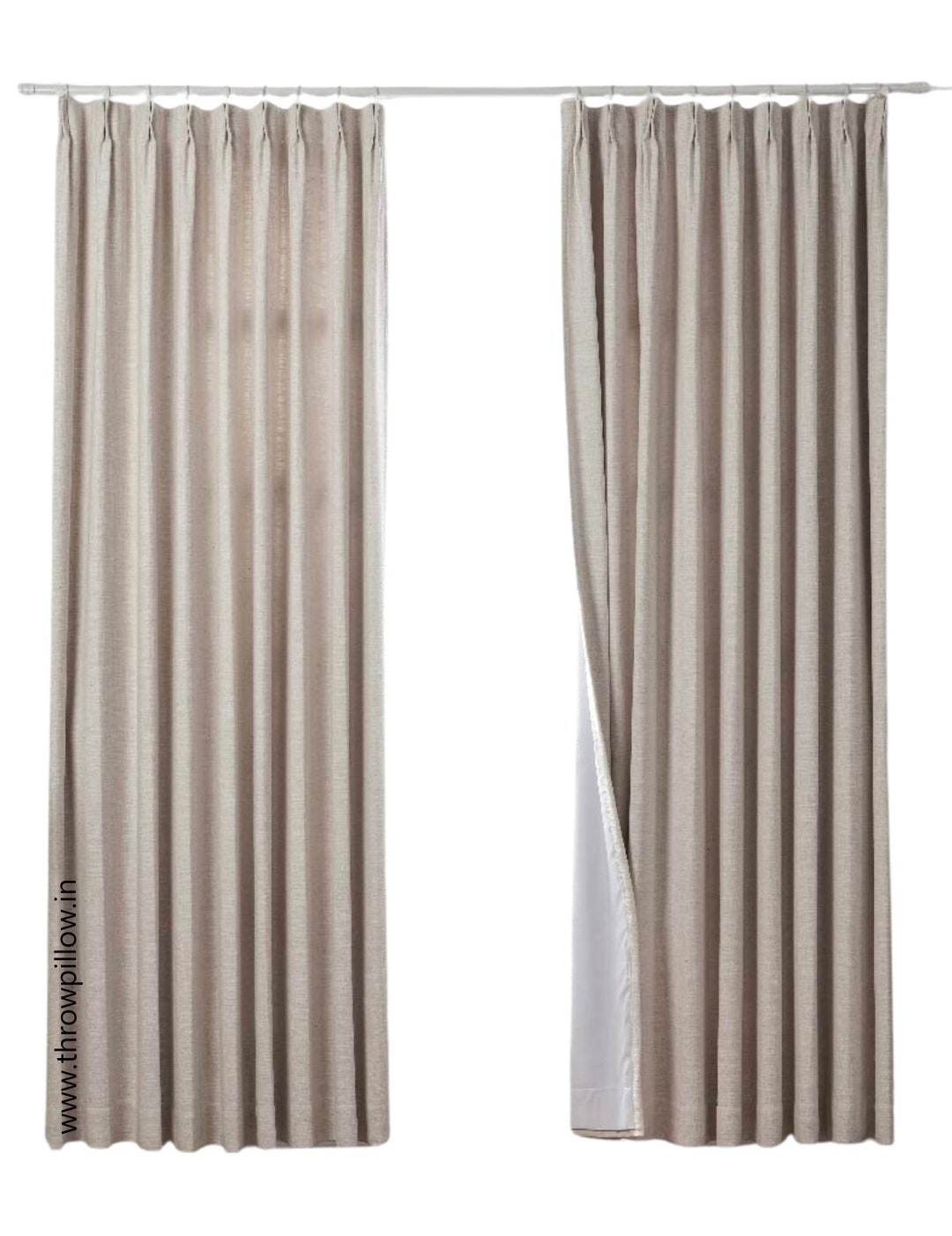 Linen Neutral Solid Curtain/ Custom Made/ Free Shipping - Etsy