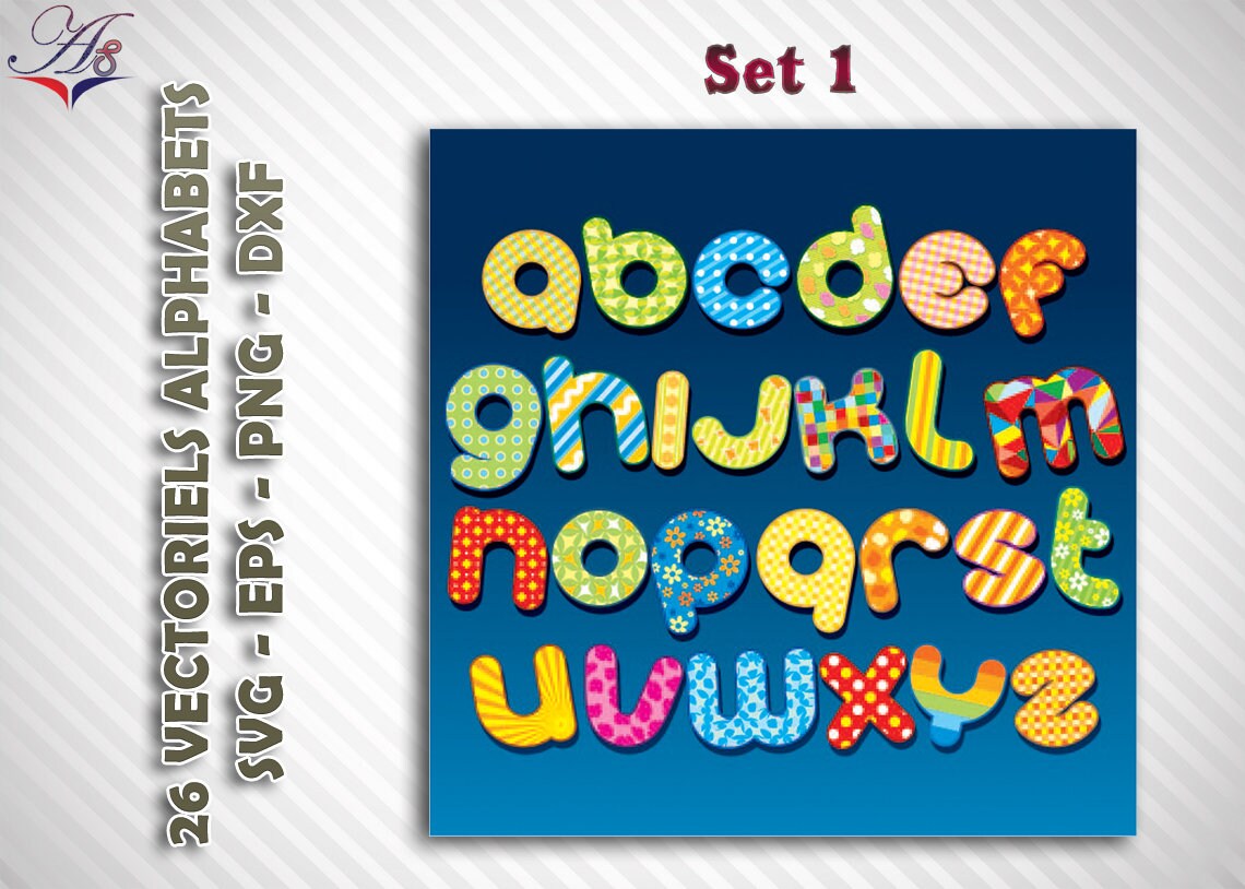 Alphabet Svg 1 Alphabetic Svg Alphabet Cut File Lettering - Etsy Canada