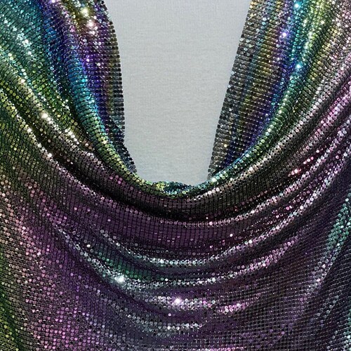 Metallic Chainmail Mesh Fabric / Mesh Metal Fabric /aluminum - Etsy