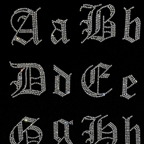 Iron on Letters - Etsy