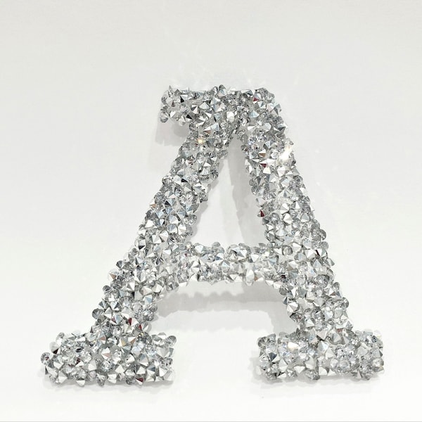 Rhinestone Letters Iron on Blue - Etsy