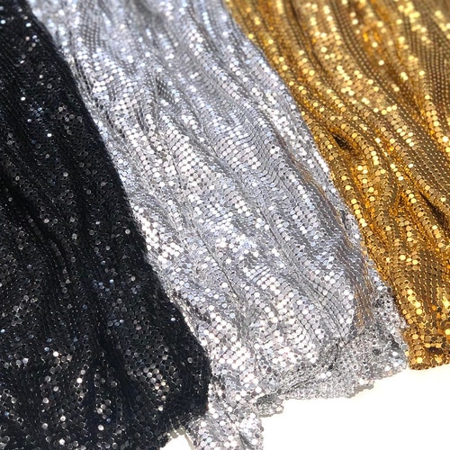 Metallic Chainmail Mesh Fabric / Mesh Metal Fabric /aluminum - Etsy
