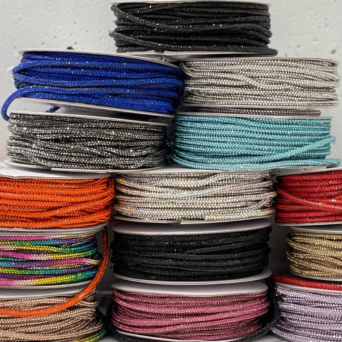 Crystal Shoe Lace Rhinestone String / Hoodie Drawstring / | Etsy