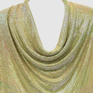 Yellow AB Aluminum Chainmail Fabric - 18inch X60 Inch(46x152cm) - Craft ...