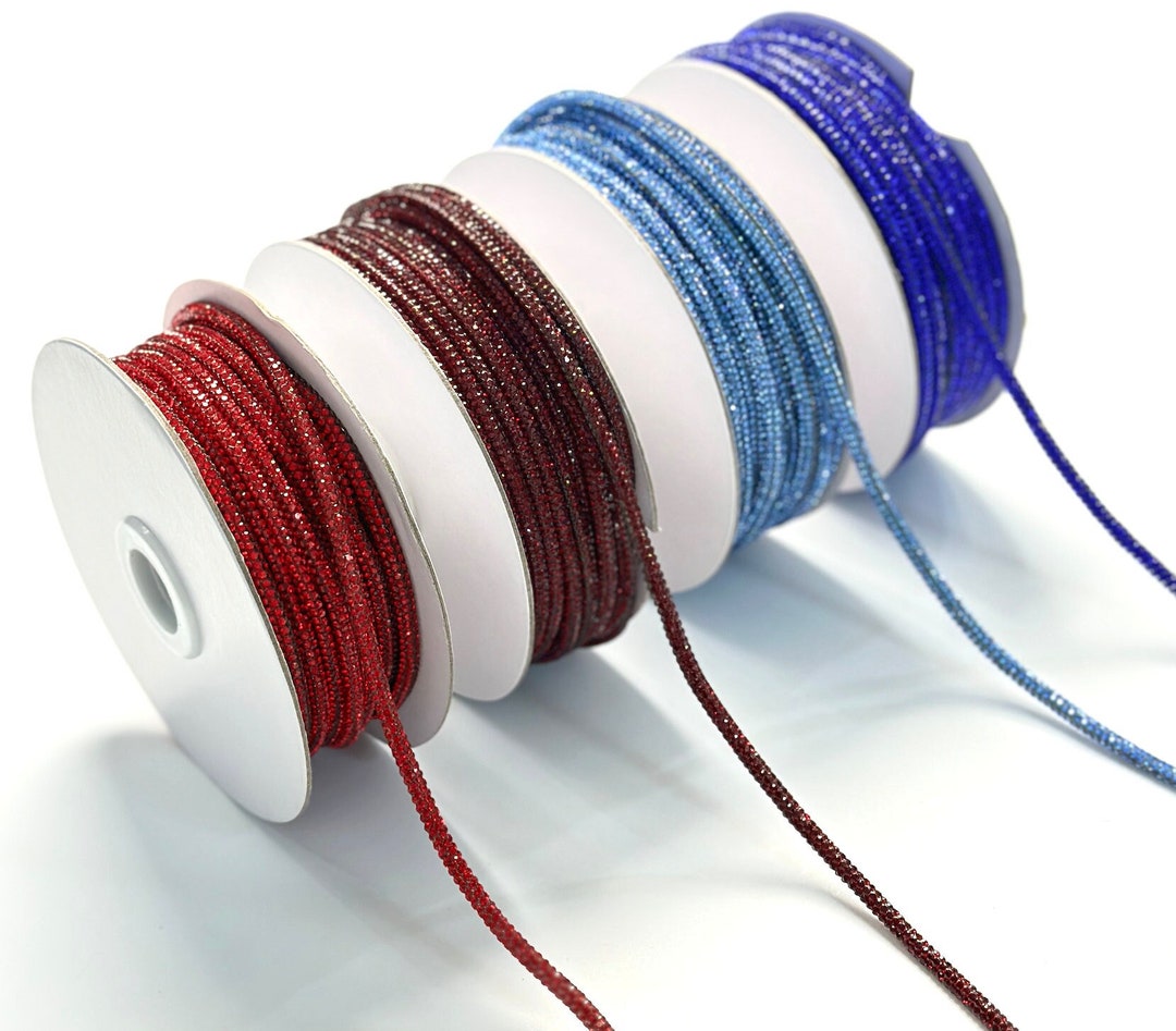 3mm Rhinestone String-crystal Rope- Bling Bling Trim-diy Drawstring ...