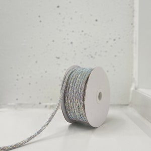 6MM Rhinestone String - Crystal Rope- Bling Bling Trim- DIY Drawstring ...