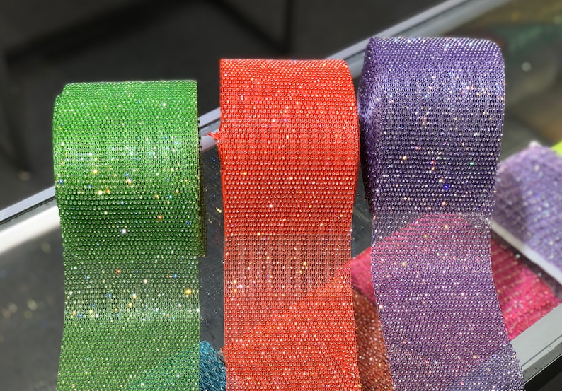 Stretchable Rhinestone Fabric I Crystal Mesh Fabric I Elastic - Etsy