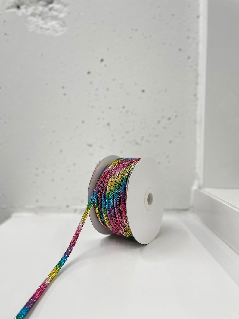 6MM Rhinestone String Crystal Rope Bling Bling Trim DIY - Etsy