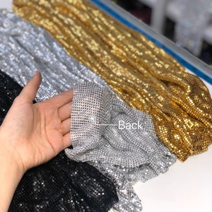 Metallic Chainmail Mesh Fabric / Mesh Metal Fabric /aluminum - Etsy