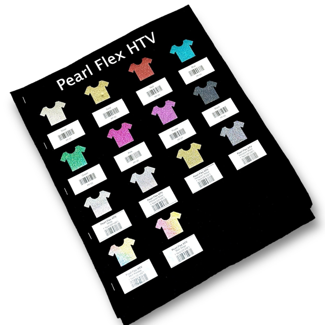 Pearl Flex HTV Drucken Soft, Easy Weed Shimmery Heat Transfer Vinyl, T ...