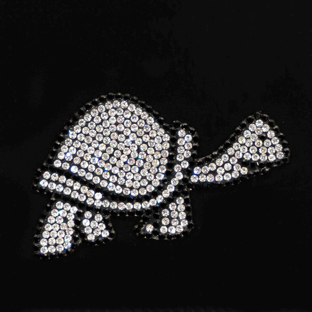Turtle Rhinestone Iron on Crystal Applique / Patch Hotfix Design 3 ...