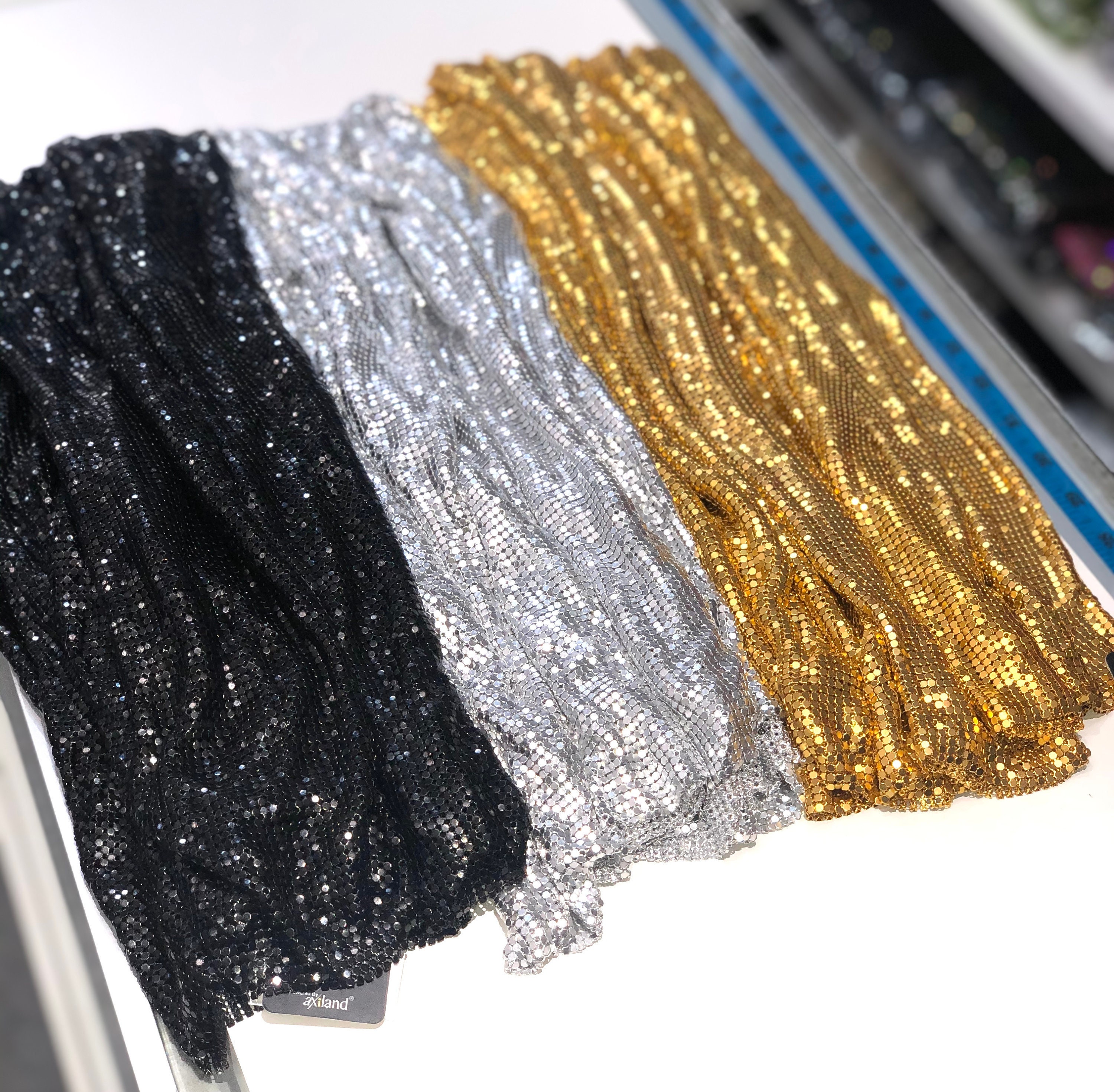 Metallic Chainmail Mesh Fabric / Mesh Metal Fabric /aluminum - Etsy