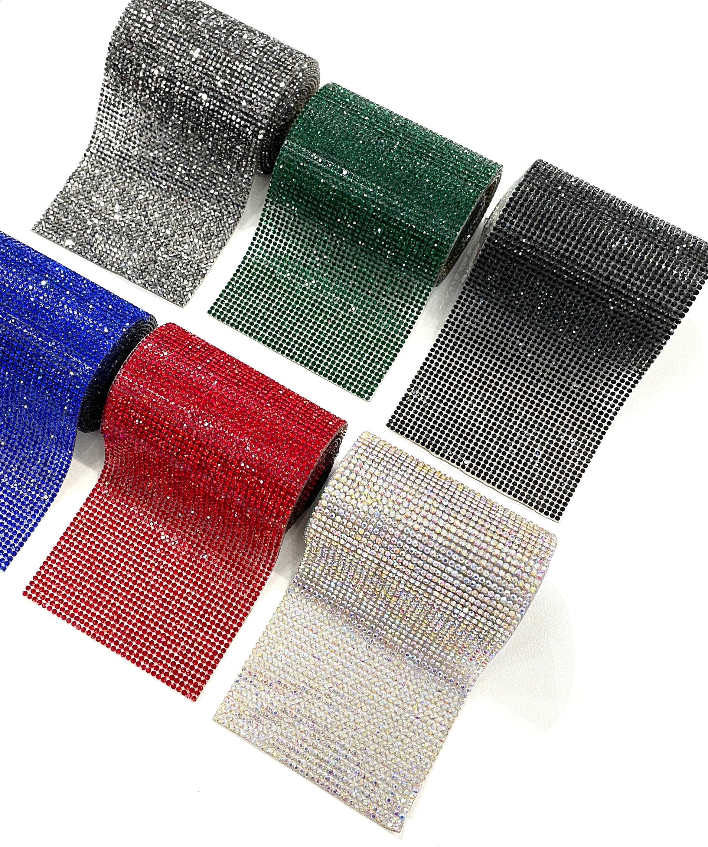 Iron on Rhinestone Sheets SS6 Hot-fix Crystal Strips DIY - Etsy