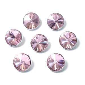Rhinestone Round Button 19.87mm X 19.87mm 204 02 / Sew on Bling Sparkle ...