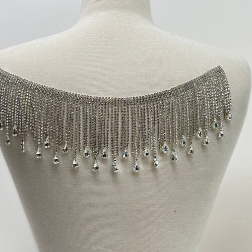 4 Fringe Crystal Rhinestone Fringe High Quality - Etsy