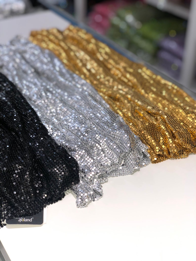 Metallic Chainmail Mesh Fabric / Mesh Metal Fabric /aluminum - Etsy