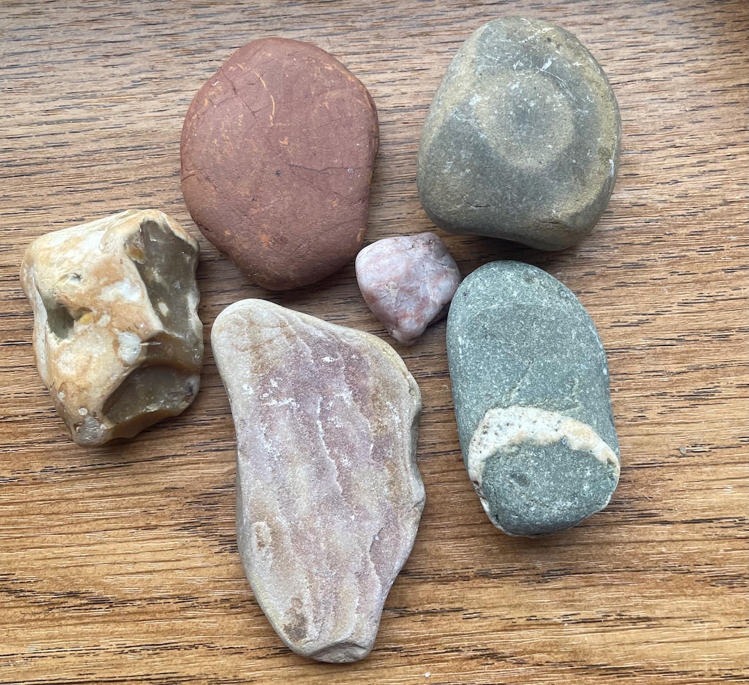 6 Beautiful Stones/irish Beach Stones - Etsy