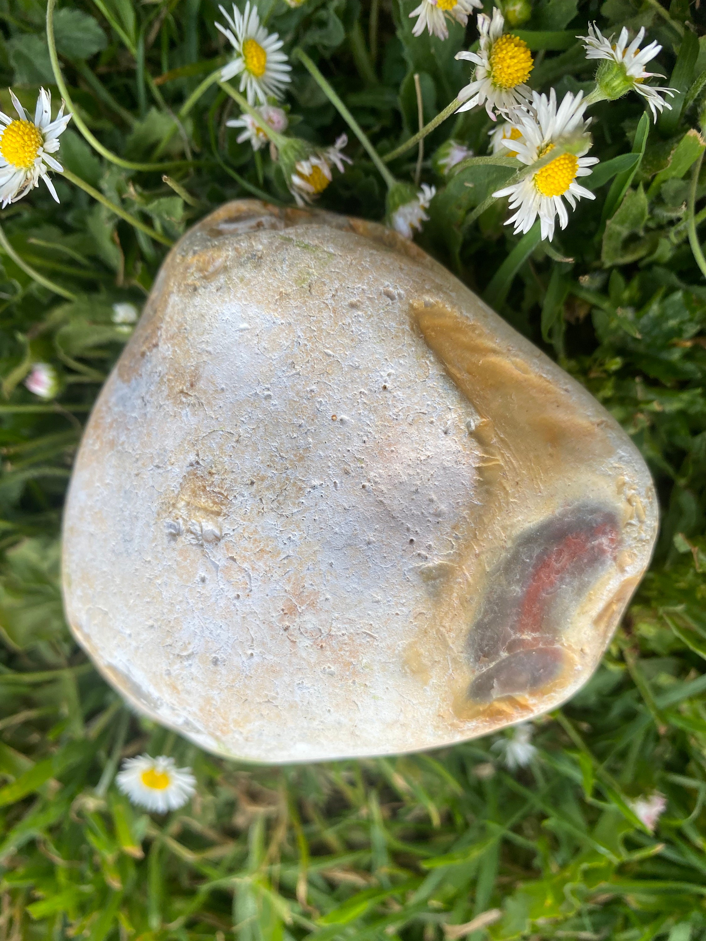 A Beautiful Flint Stone With a Red Line Inside the Stone - Etsy