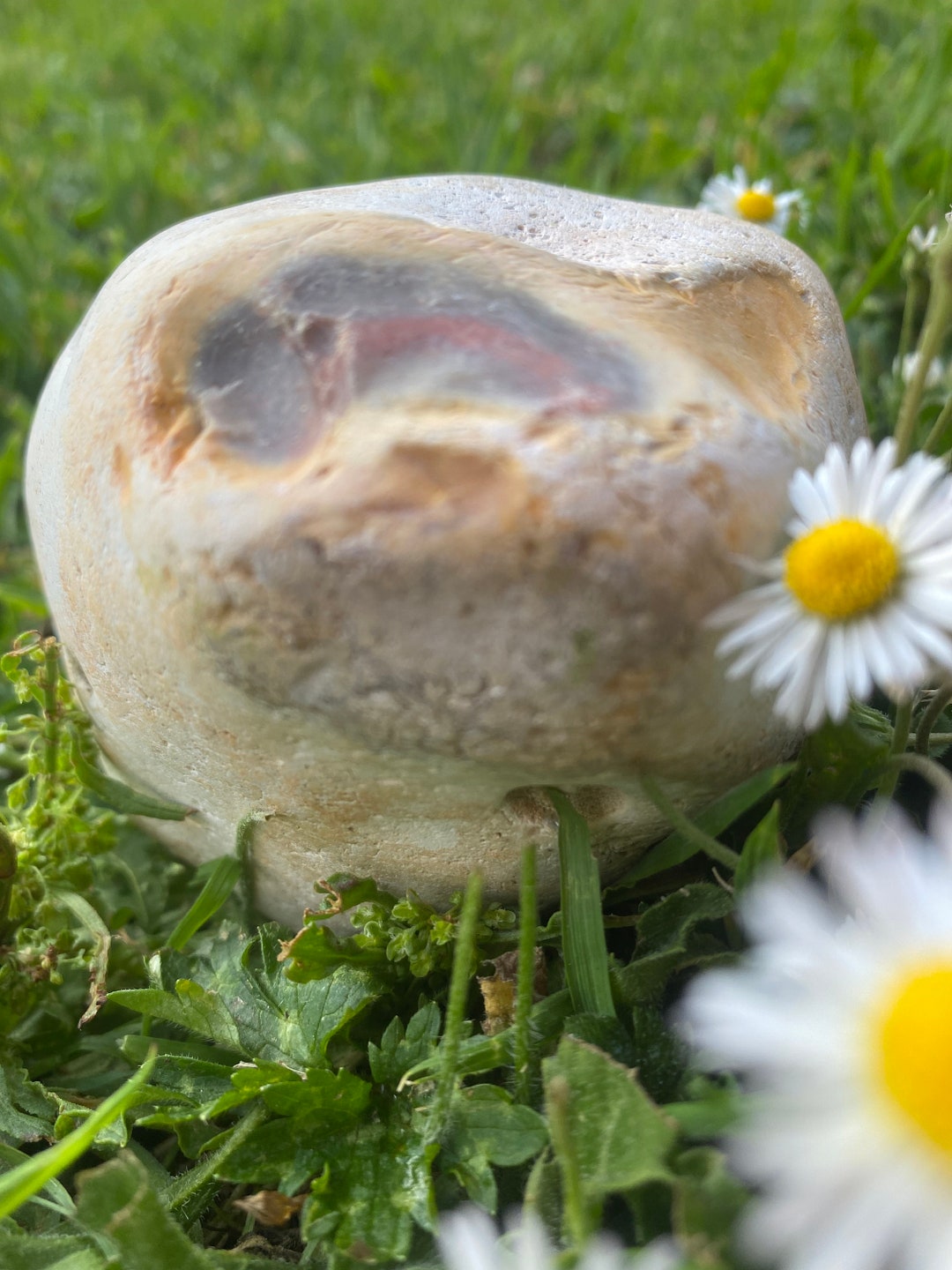 A Beautiful Flint Stone With a Red Line Inside the Stone - Etsy