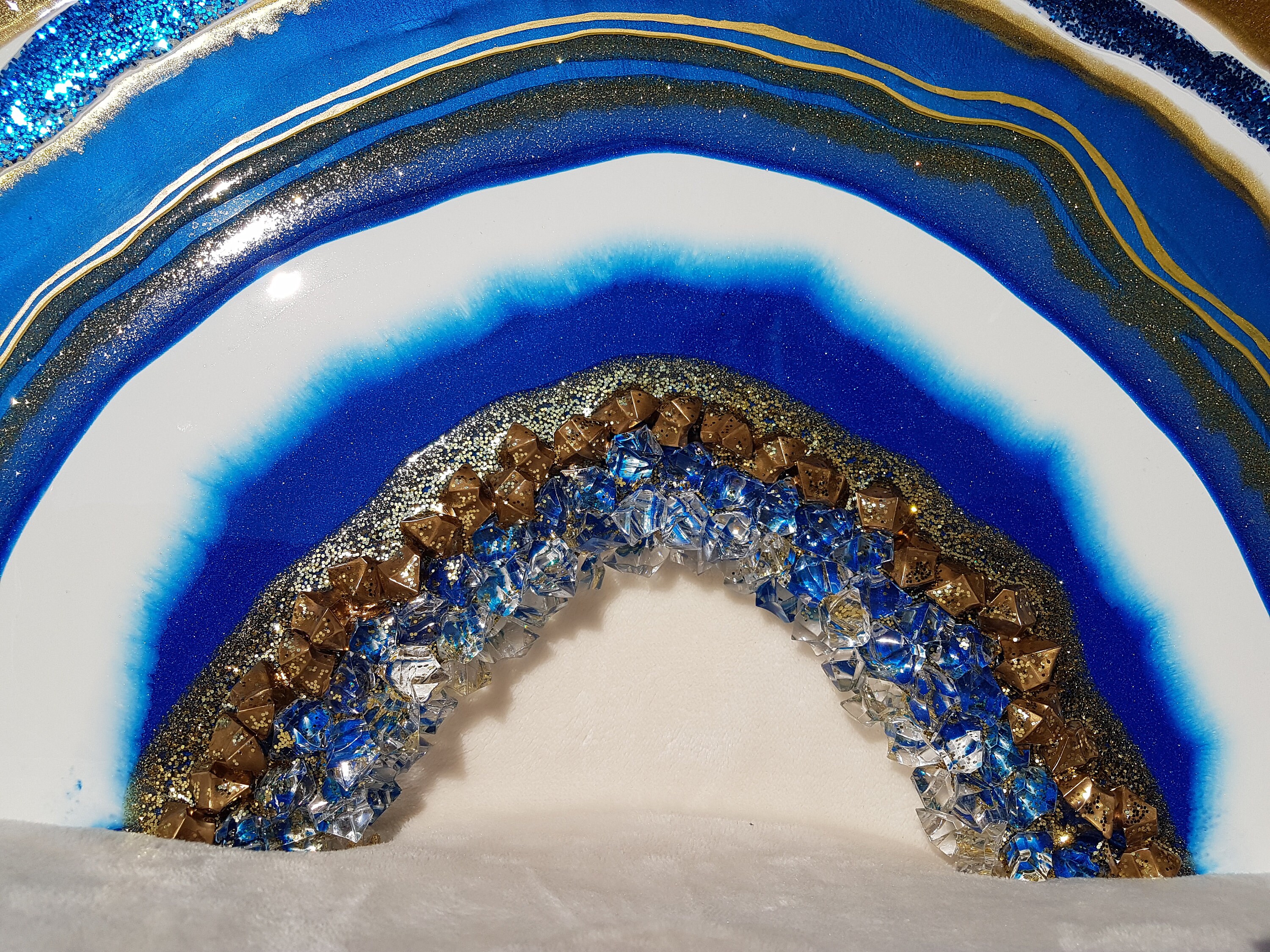 Blue Resin Geode - Etsy