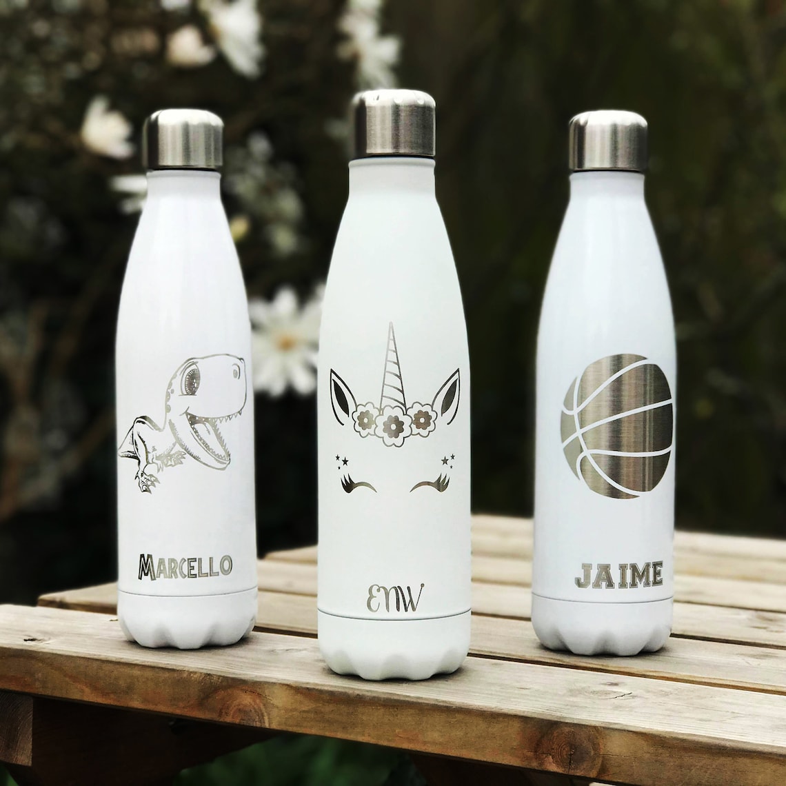 Botella de agua personalizada Botella grabada con láser - Etsy España