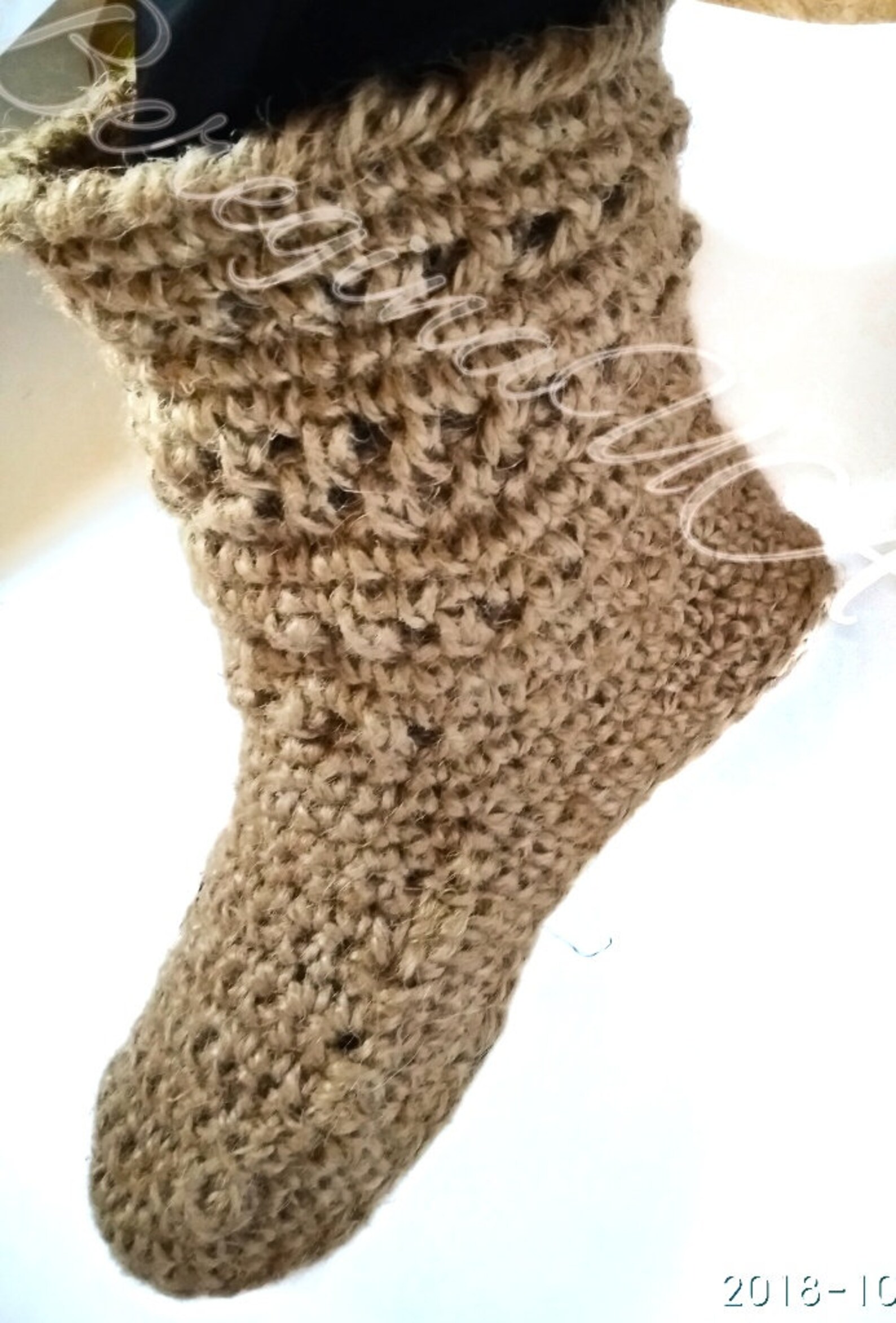 Nature Hemp and Linen Shoes for Home/crocheted Uggs/ Knit - Etsy