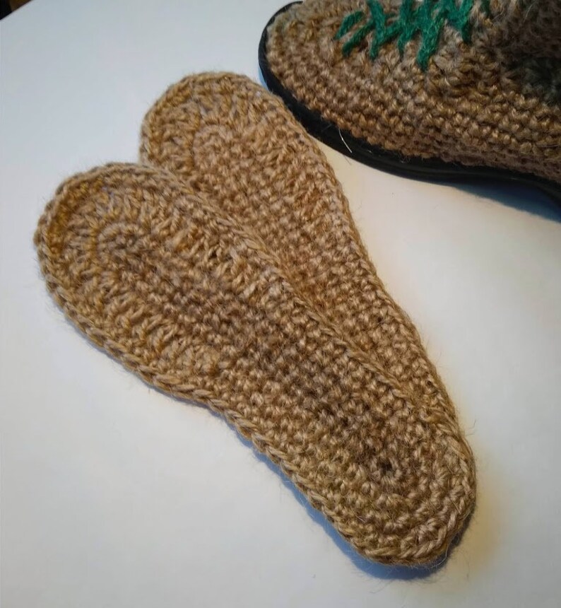 Making Shoe Soles Pattern Crocheted Insole for Slippersadult - Etsy Denmark
