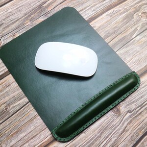 Leather Mouse Pad Hand Cut From Leather-leather Circle Mouse - Etsy