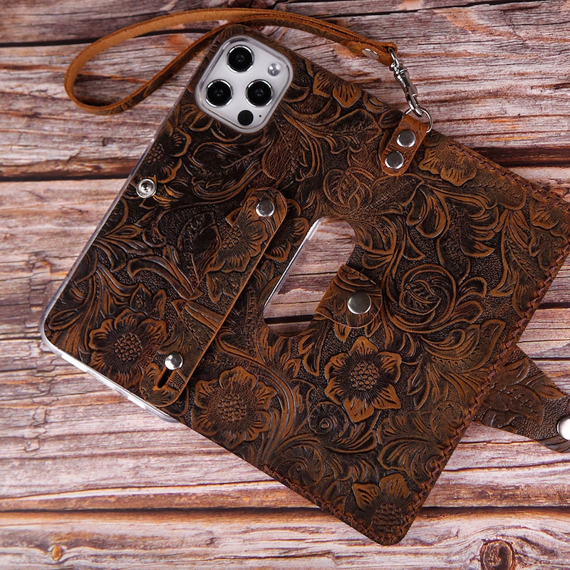 Leather Book Phone Case - Etsy