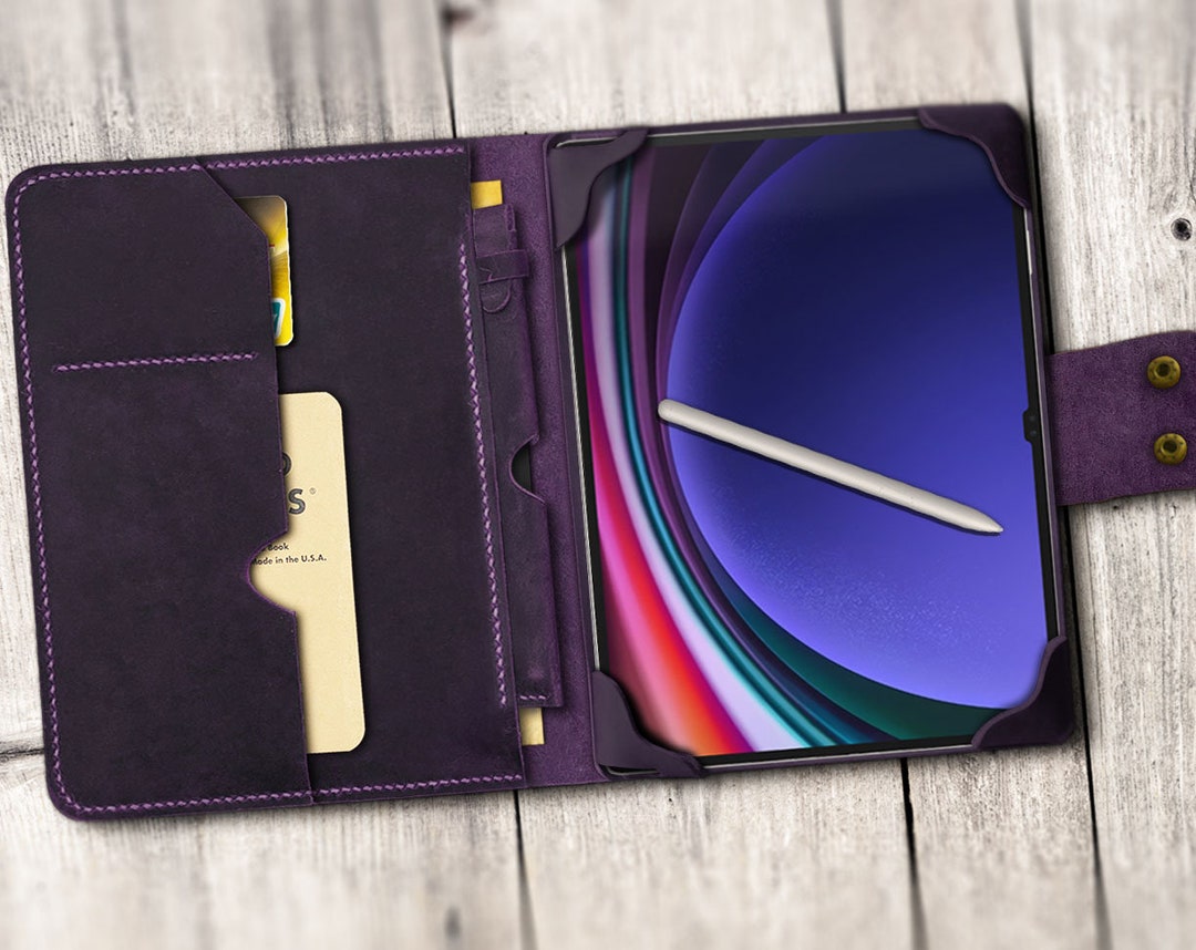 Personalized Leather Samsung Galaxy Tab S10 Lite S10 FE+,S9 FE+,A9+,S8 S9 Ultra,s6 Lite 2024 ...