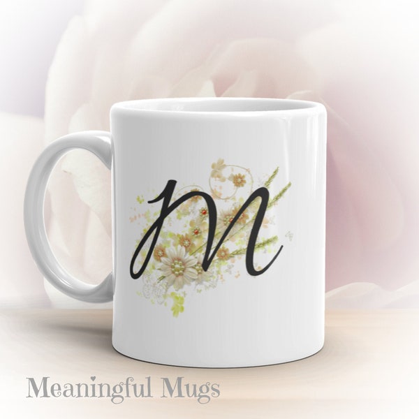 Unique Initial Mug - Etsy