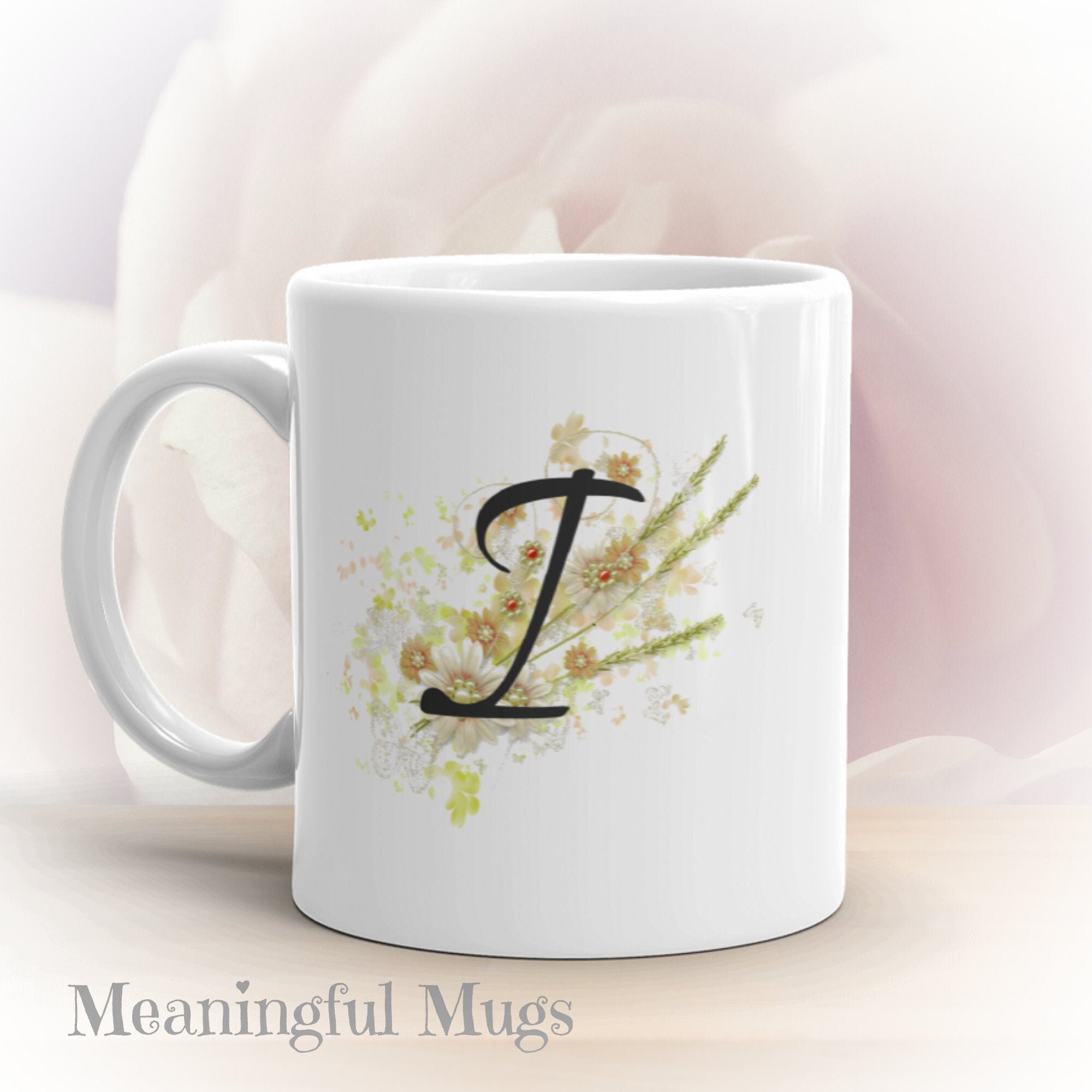 I Monogram Mug, Coffee Mug, Personalized Mug, Custom Mug, Initial Mug ...