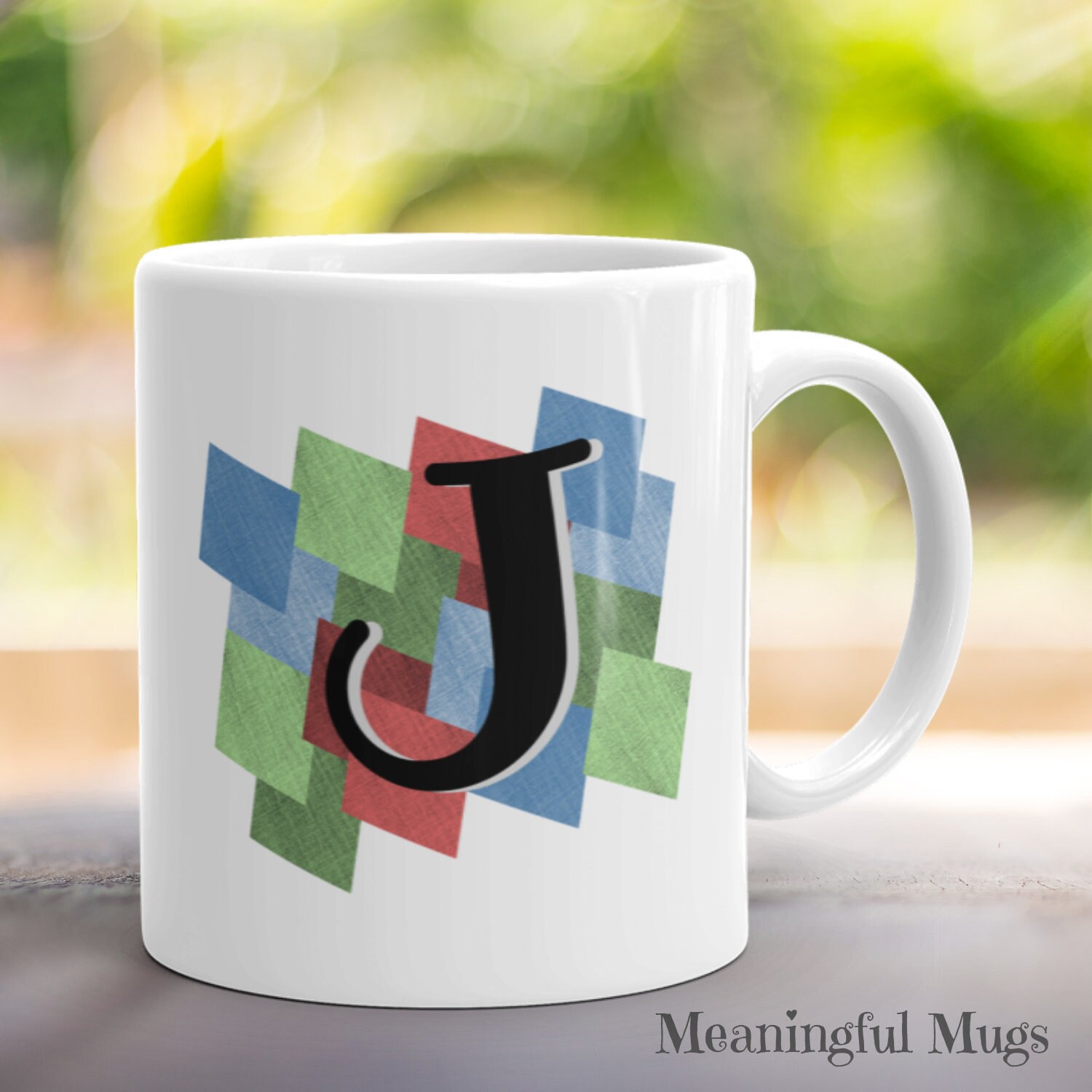 J Monogram Mug Coffee Mug Personalized Mug Custom Mug | Etsy