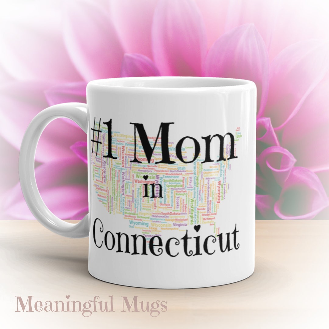 Connecticut Long Distance Mom USA Coffee Mug State Mugs - Etsy